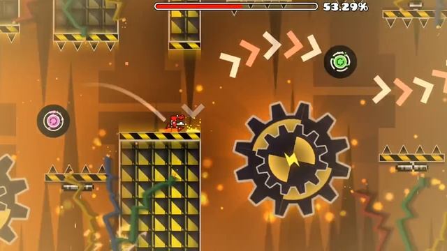 #5 уровень "Thunder Factory" Geometry Dash Lite
