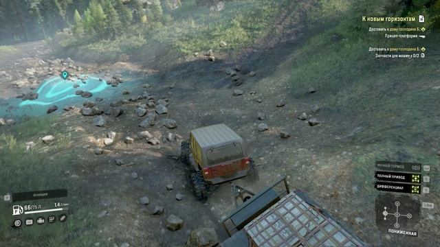 SnowRunner. Висконсин. Блэк Бэджер Лейк. Поручение "К новым горизонтам"