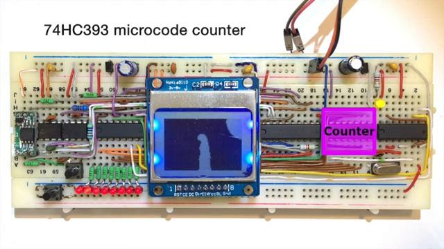 16-bit Serial Homebrew CPU playing Bad Apple!!