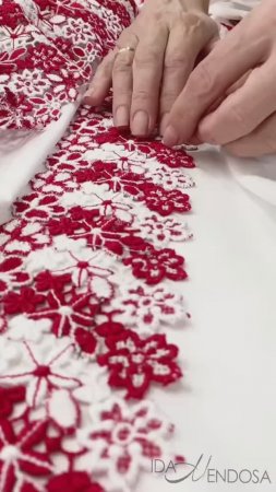 Пошив платья из хлопка и кружева