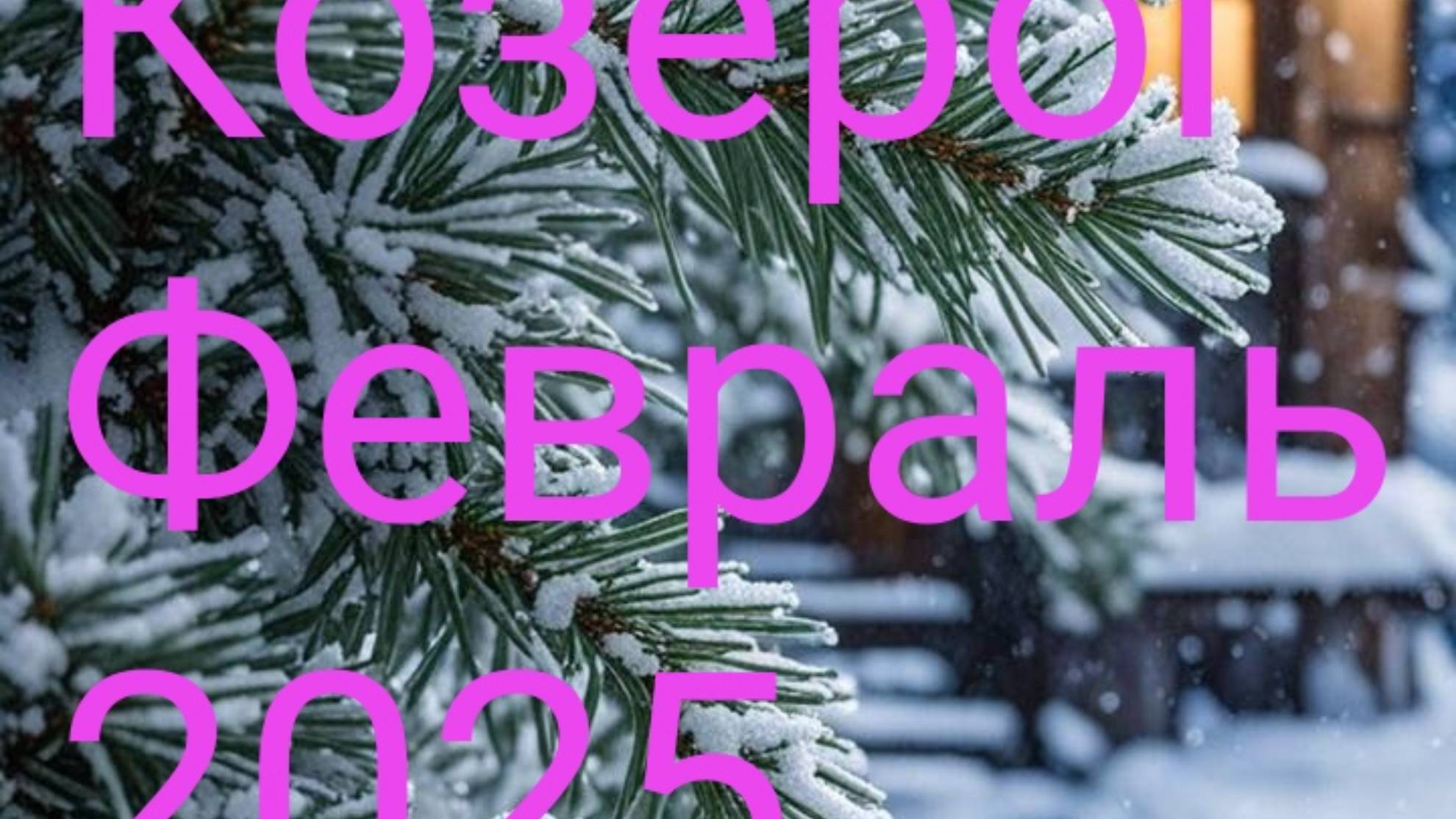 Козерог. Февраль 2025. 🤍❄️🔮