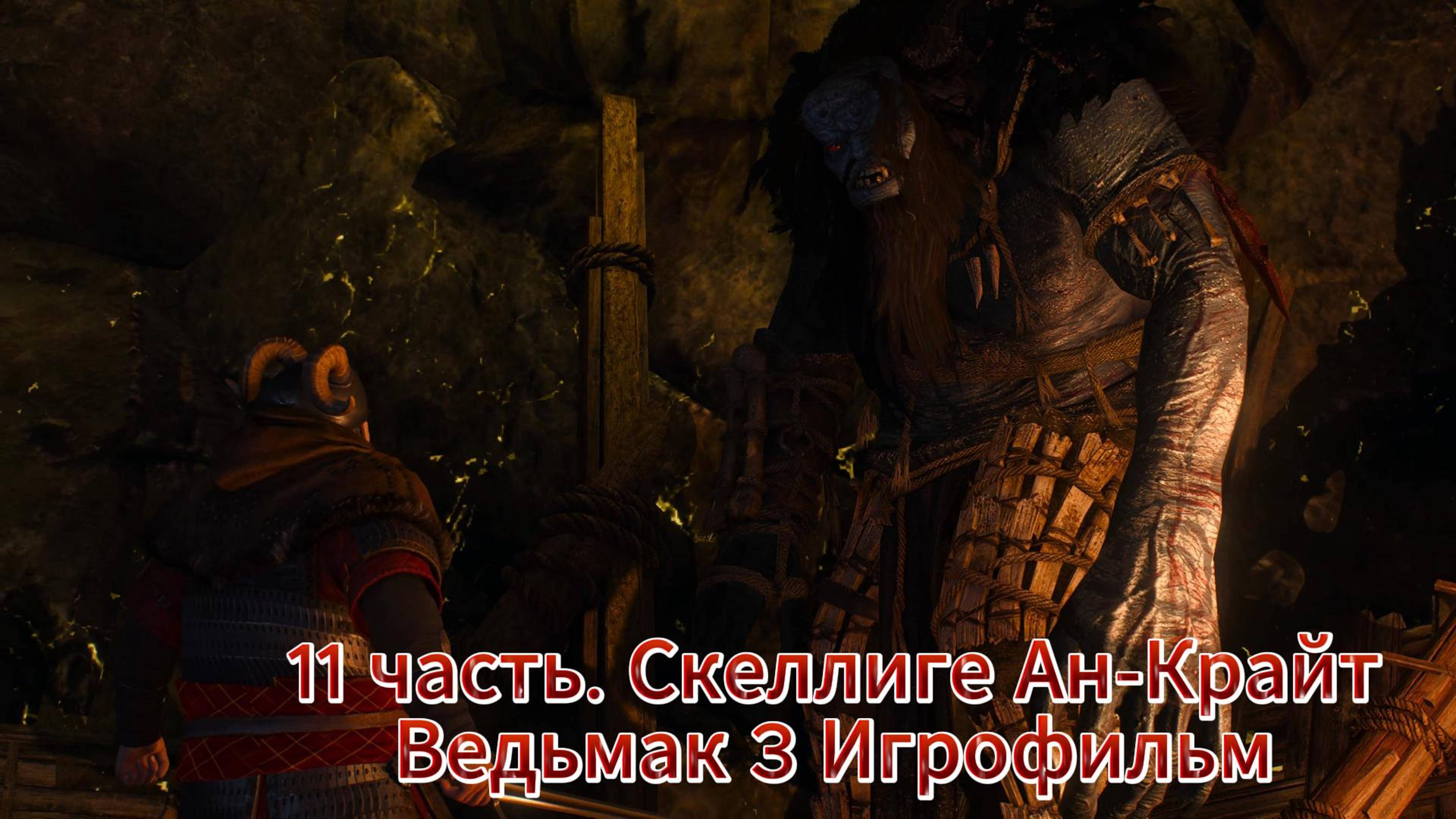 11 часть. Скеллиге Ан-Крайт Игрофильм Ведьмак 3  [4K 60fps]