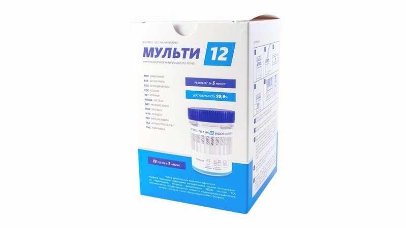 Мультитест на 12 видов наркотиков ИммуноХром-12-МУЛЬТИ-Экспресс