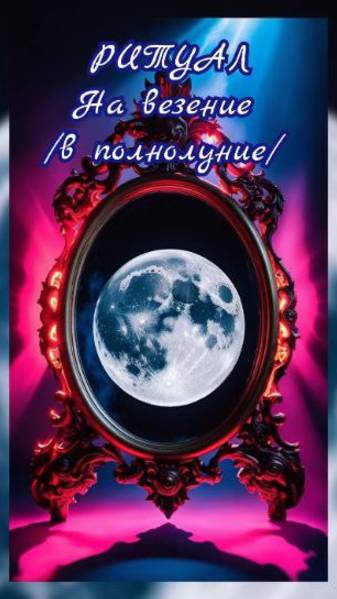 Ритуал на везение в полнолуние #магия #ритуал #колдовство #везение #удача #успех