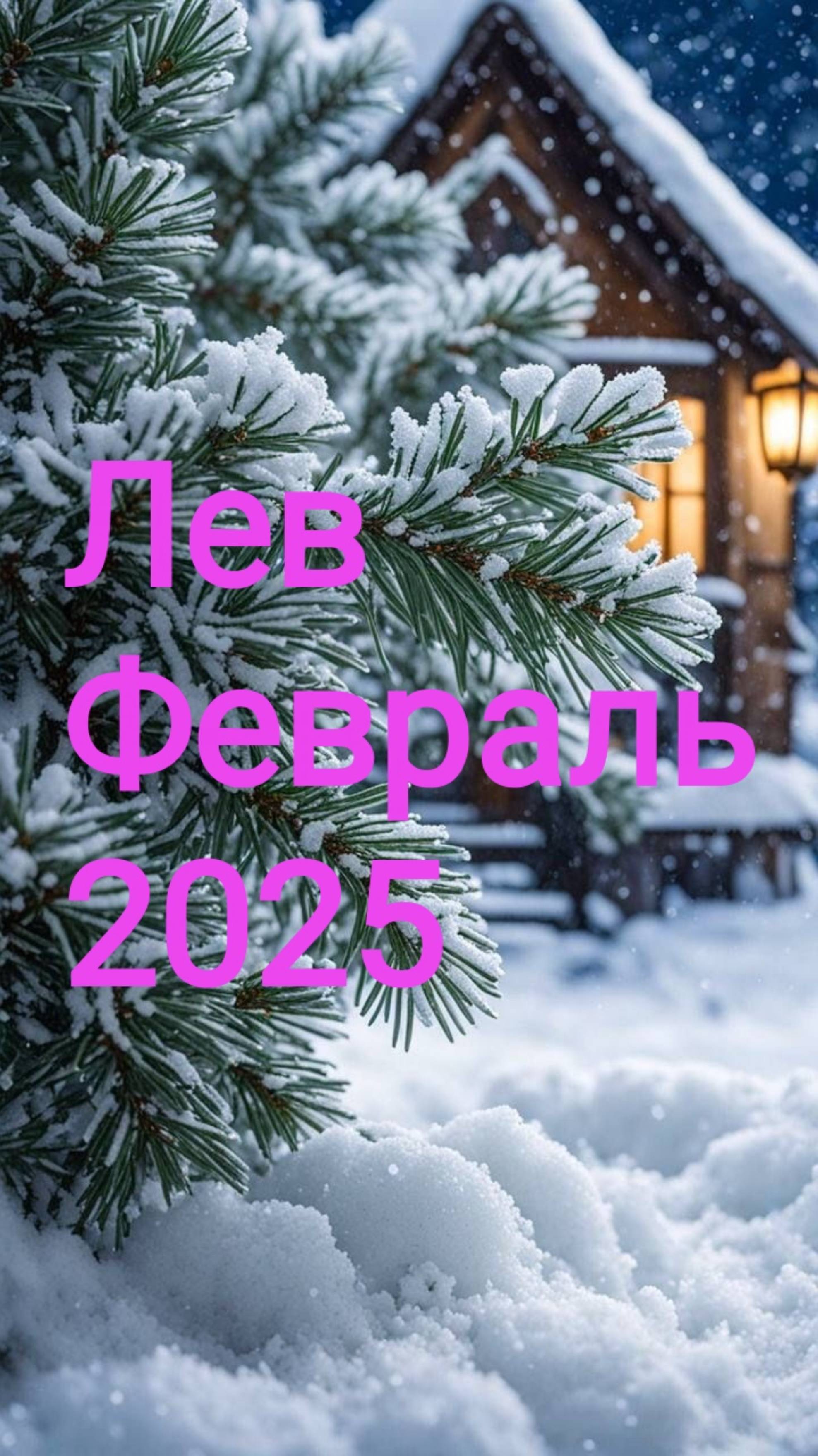 Лев. Февраль 2025. 🤍❄️🔮