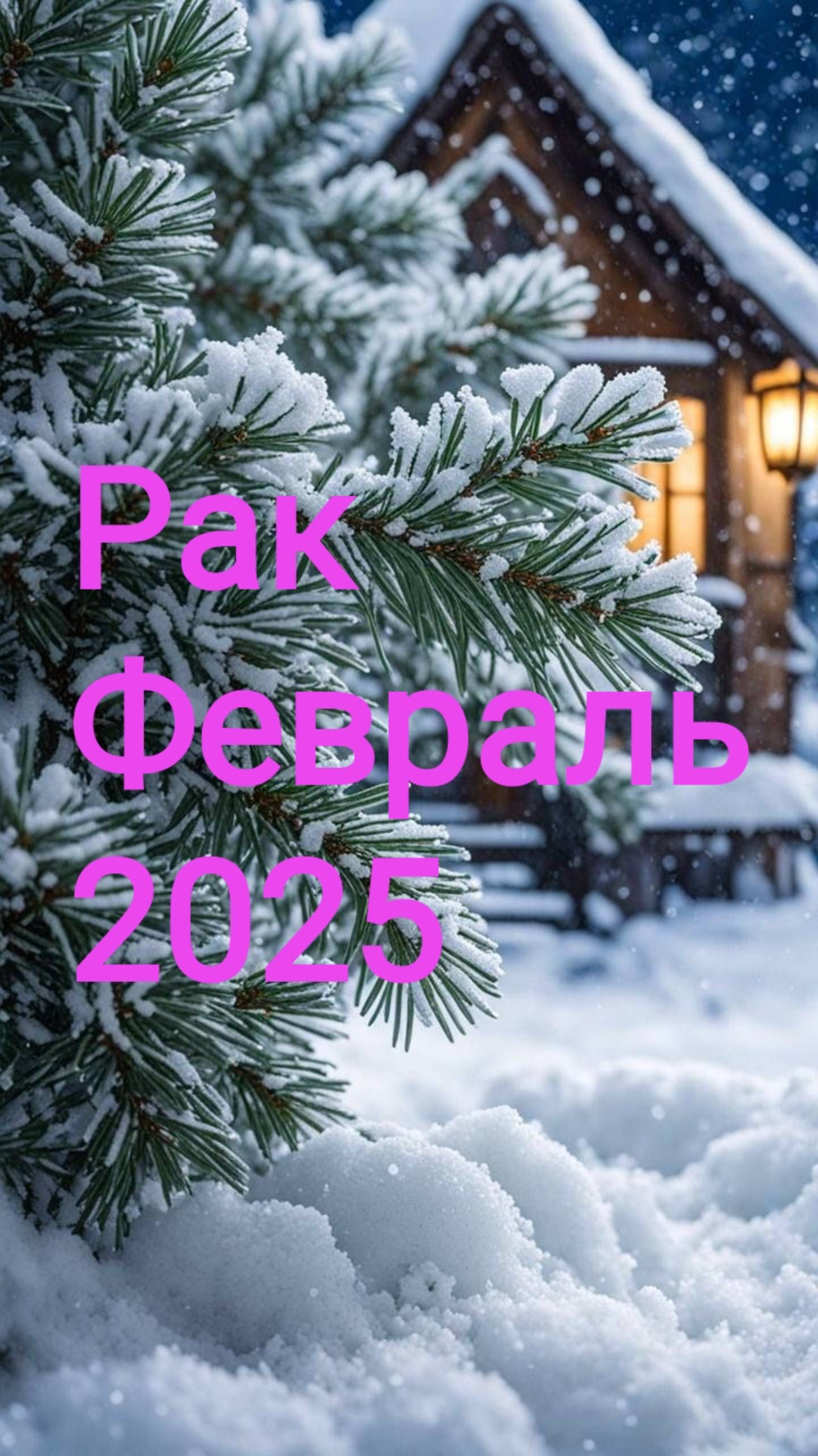 Рак. Февраль 2025. 🤍❄️🔮