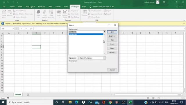 Run Excel Macro in Python