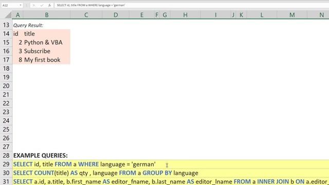Run SQL queries in EXCEL just like a normal Excel formula 🤯