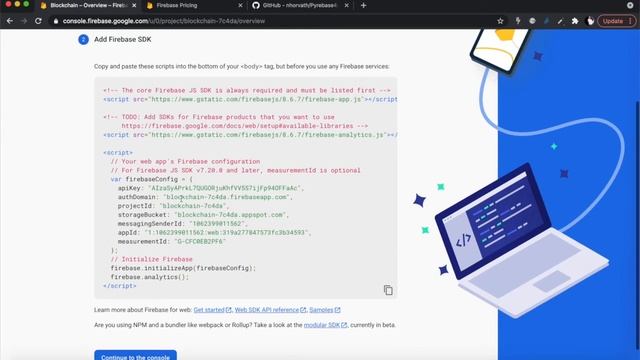 Blockchain Programming Development with Python and Firebase