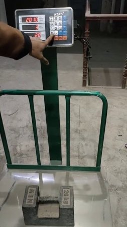 Calibration 300kg 24*24 steel indicator 8618 model