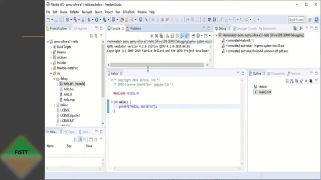 Tool setup to learn RISC V instructions