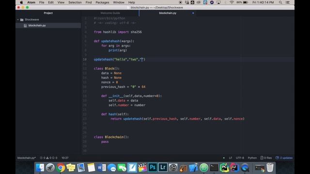 Python Cryptocurrency Part 1： Defining the Blockchain