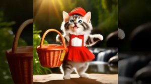 Песенка Красной Шапочки. Котоклип. Поёт Ольга Рождественская.