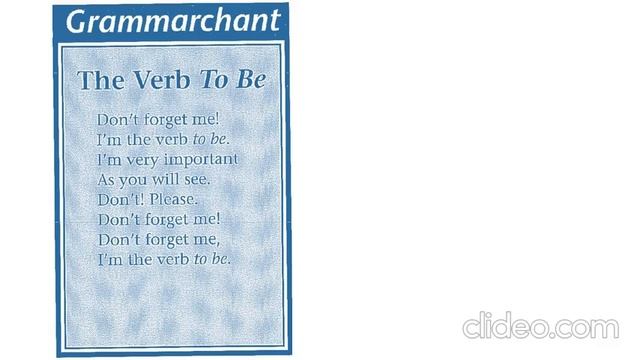 GrammarChants 1.0 the verb to be