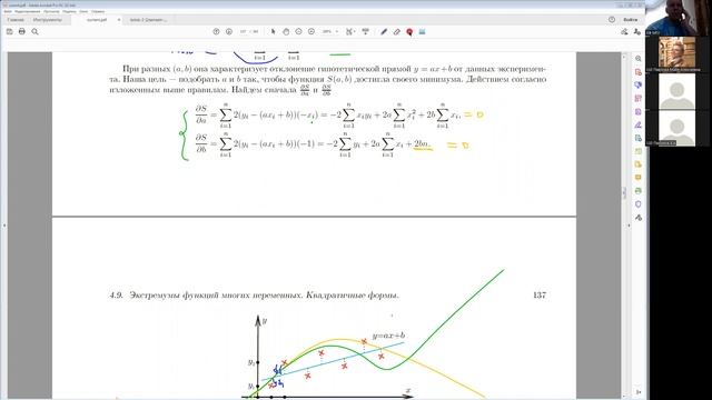 12. Примеры на нахождения экстремума в R^d. Метод наименьших квадратов. Условный экстремум.