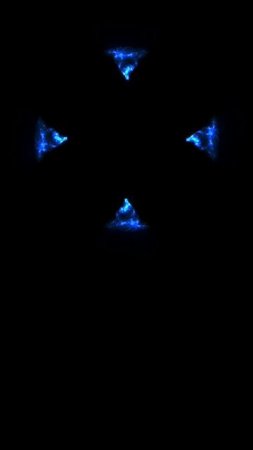 Фонтан. Вихрь. Огонь. 3D голограмма. #3dhologram #hologram #голограмма