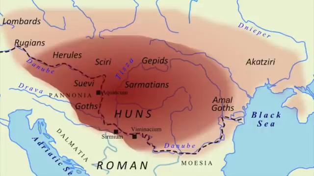 How big of a threat was Attila the Hun? (с канала "The Historian's Craft")