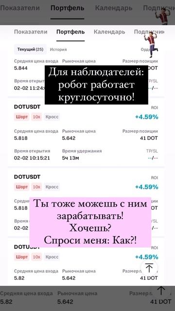 Открытые сделки у робота ATTIC 02.02.2025