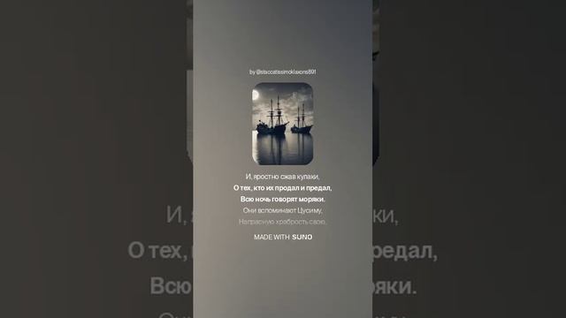 В Цусимском проливе далёком  Песня