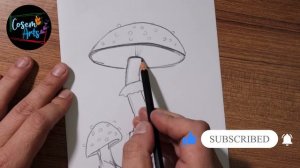 mushroom drawing || How to draw Mushroom Easy