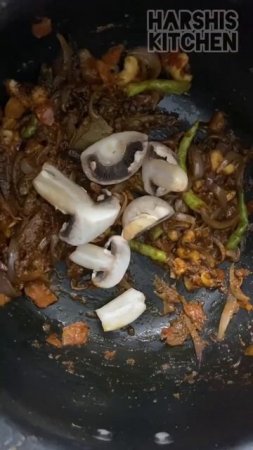 MUSHROOM BIRYANI🍄 WITH HARSHISKITCHEN  #harshiskitchen #cookingchannel #mushroomrecipe