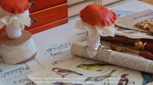 Autumn decor ~ Sewing pretty mushrooms ~ Осенний декор ~ Шью мухоморы ⦅Творческий влог⦆