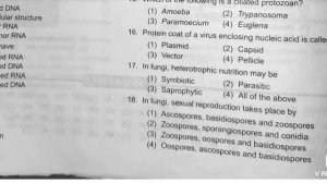 Biological classification. Mcq.lecture -12