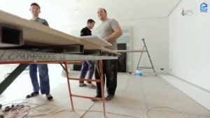Широкоформатная плитка - нарезка и укладка. Текущий ремонт ЖК Аэробус.
