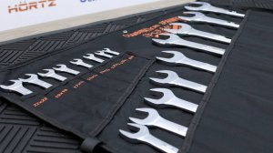 НАБОР КЛЮЧЕЙ ГАЕЧНЫХ КОМБИНИРОВАННЫХ 17 шт. (8-55) хром HORTZ (артикул 996894) - ОБЗОР