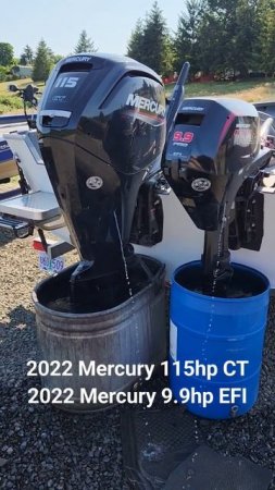 2022 Mercury 115hp CT & 2022 Mercury 9.9hp EFI kicker @OutboardMadness #outboardmadness