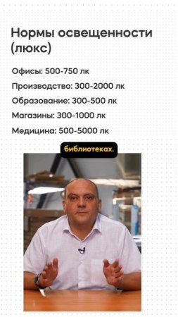 Уровни освещенности: нормы и рекомендации