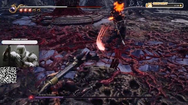 Босс Демон Геншин, бой NINJA GAIDEN 2 Black..🖤
