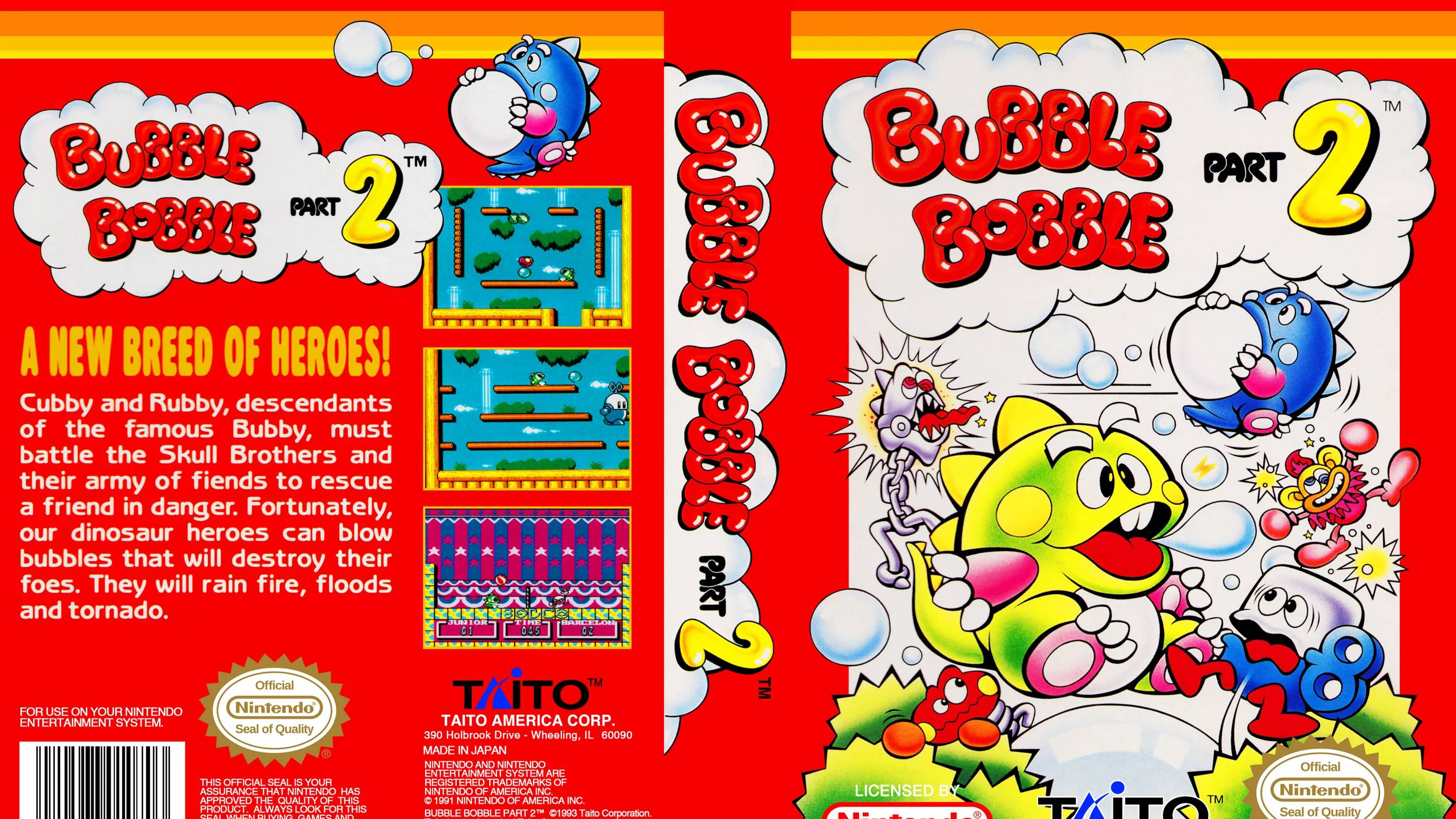 Bubble Bobble 2 // NES // Dendy // 1440p, 60 fps