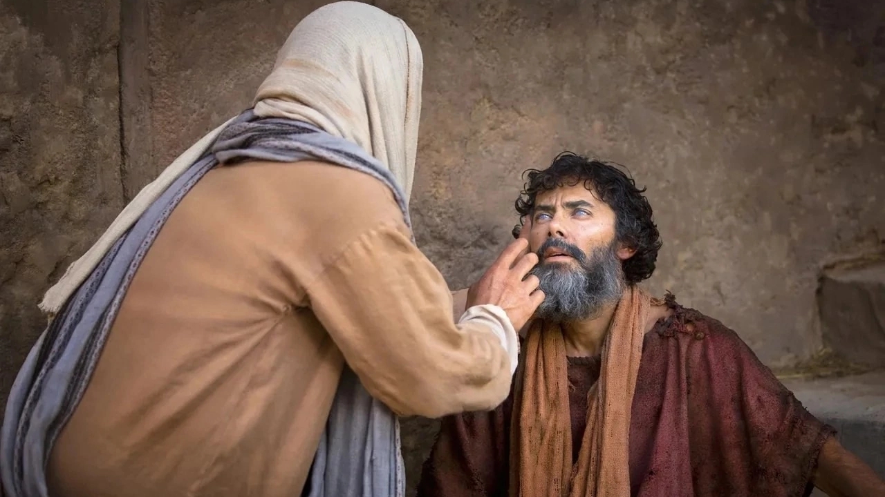 Иисус исцеляет слепоту и хромого