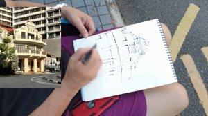 Bukit Pasoh | Macro Right Micro Wrong | Urban Sketching Tutorial (12 min)