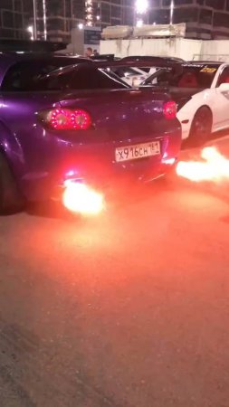 Лютые отстрелы огнем!  Вечерний сбор гонщиков на Леруа Мерлен. Vip Racing