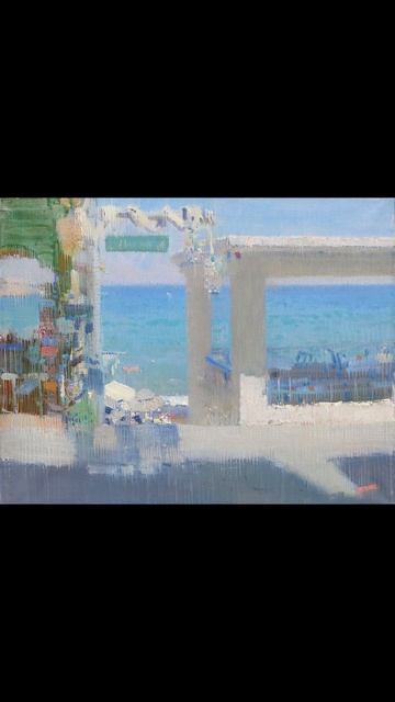 У синего моря. Картины Бато Дугаржапова #ByBlueSea #painting #art #batodugarzhapov