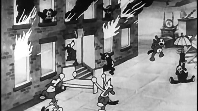 Черно-белый Микки Маус 06.The.Fire.Fighters.1930