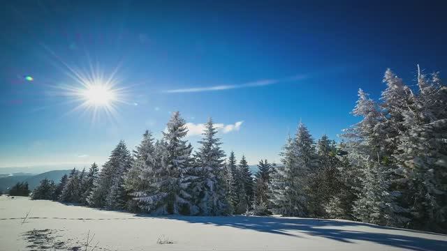 Расслабляющая музыка - Зима (60 fps)