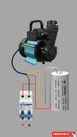 water pump capacitor  connection| single phase water pump wiring @Electricalgenius