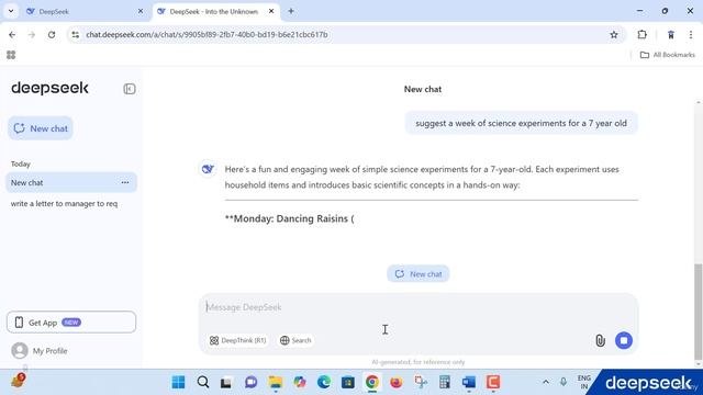14 -DeepSeek for day-to-day activities
