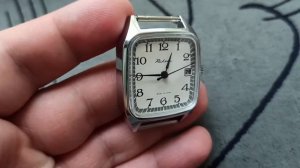 Collectible watch RAKETA Square form Petrodvorets PChZ like new made in USSR/Wrist watch ROCKET CCC