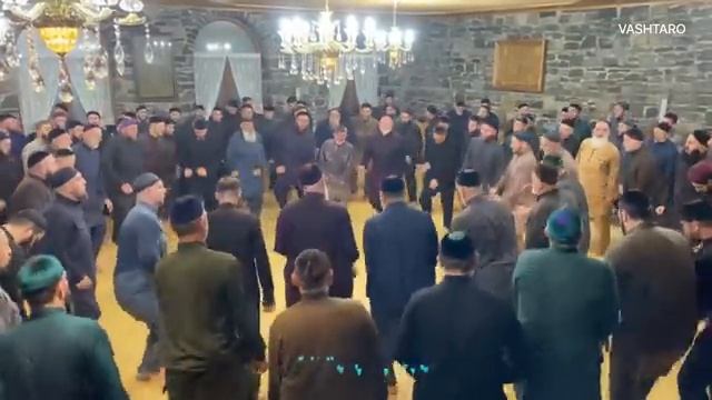 Чеченский зикр .Муфтий Чечни Салах Межиев.