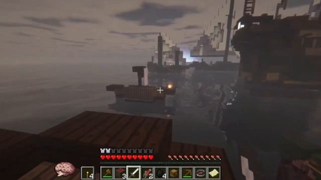 Майнкрафт: Выживание в Страшной сборке - 1 серия - Укрытие среди пиратов!