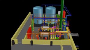 Projektavimas, UAB "Energetikos linijos". 2 MW gas boiler plant. Plant 3D model