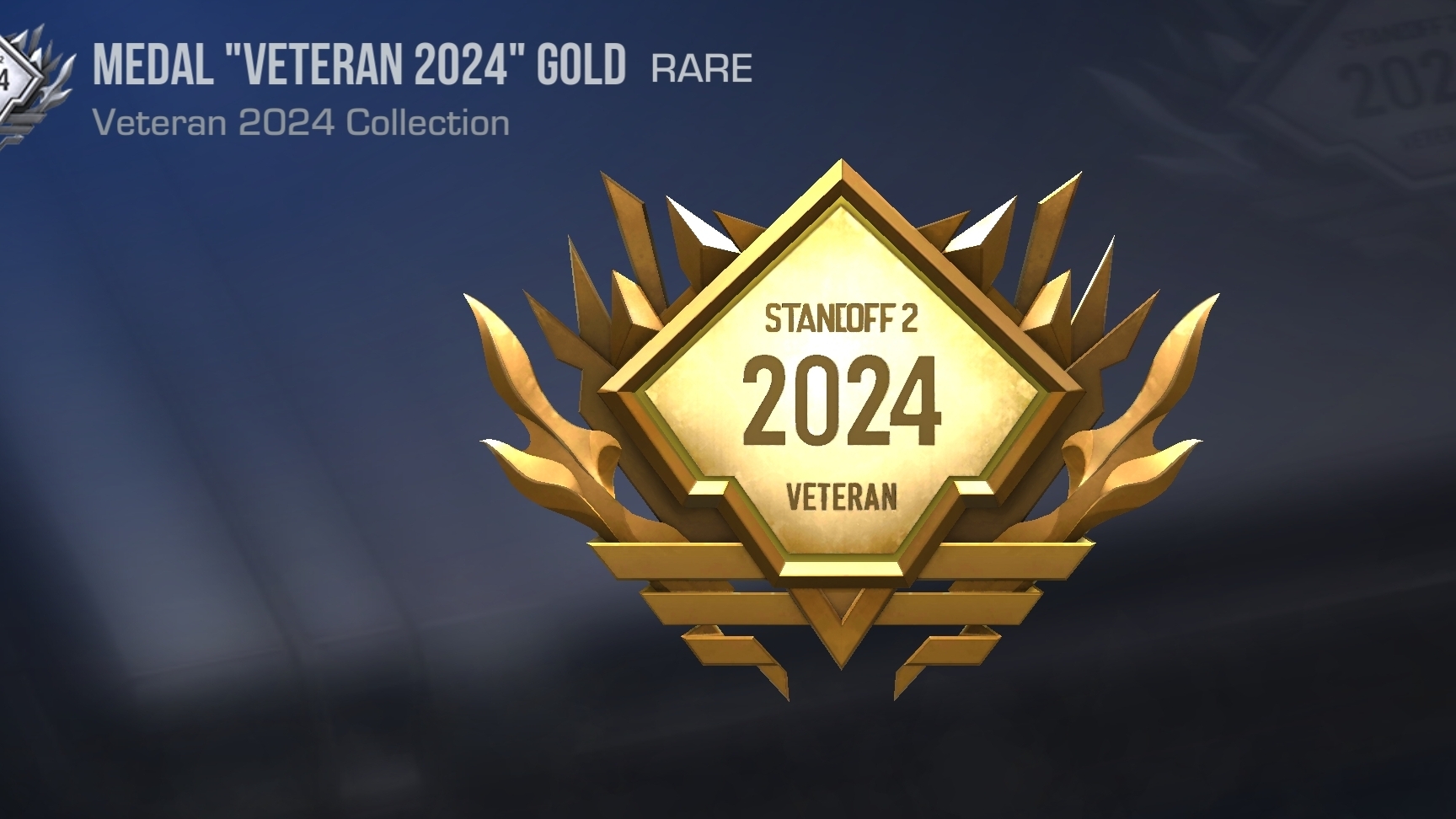 добиваем ветеран медаль 2024 "Gold" в standoff 2