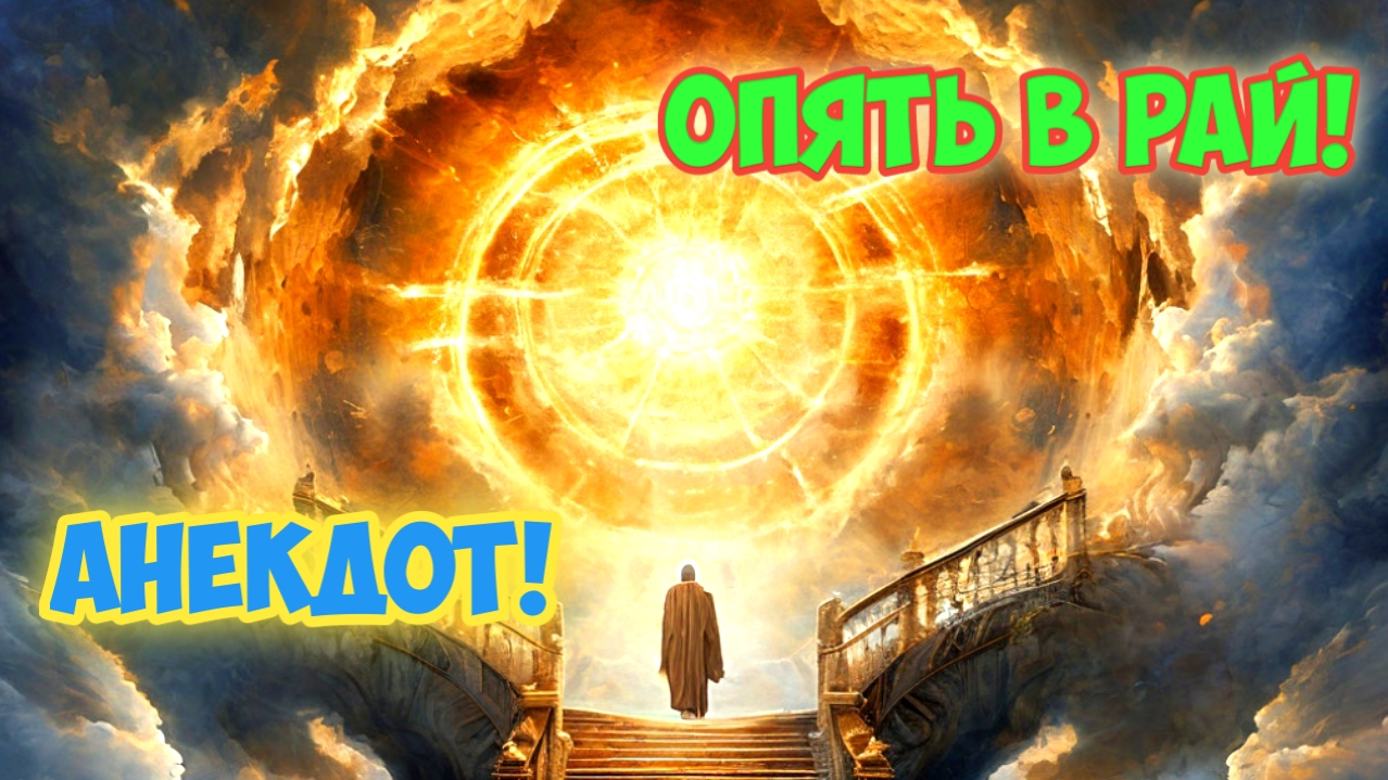 Анекдот про мужика в раю!