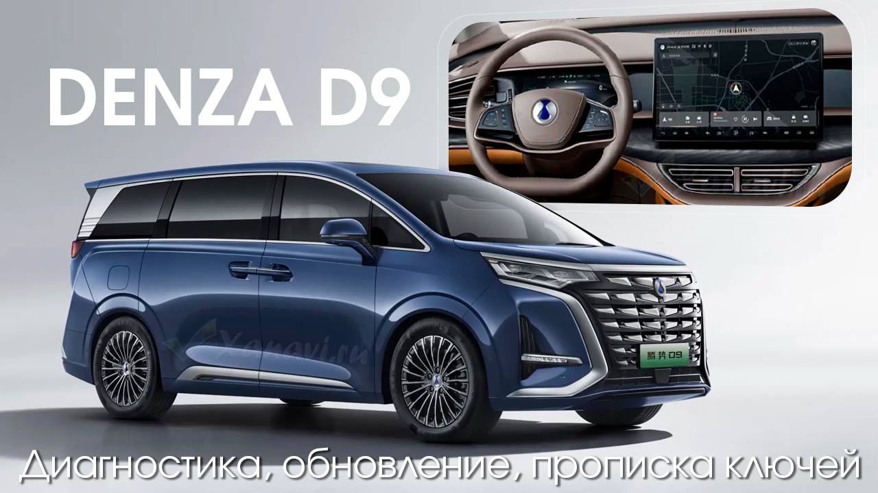 Дилерская диагностика VDS BYD + русификация Denza D9 (обновление, русификация всех мониторов, SIM)