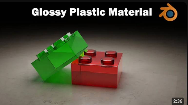 Глянцевый пластик в Blender