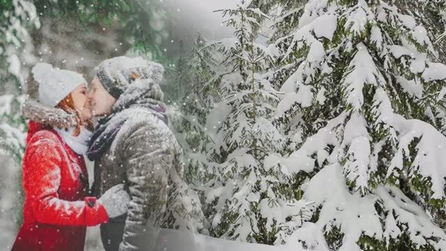 Падал белый снег